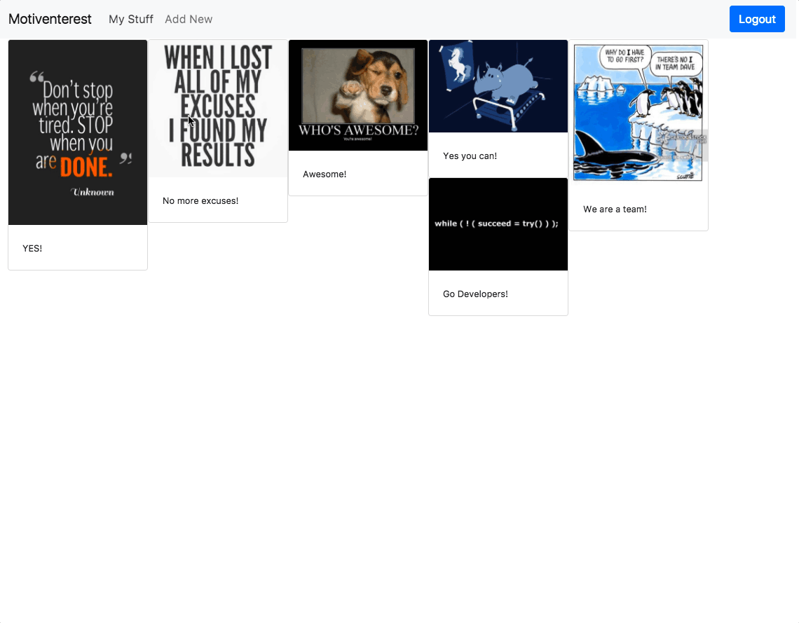 GitHub - Wilsonilo/Motiventerest: Pinterest Clone fro motivation phrases and image.